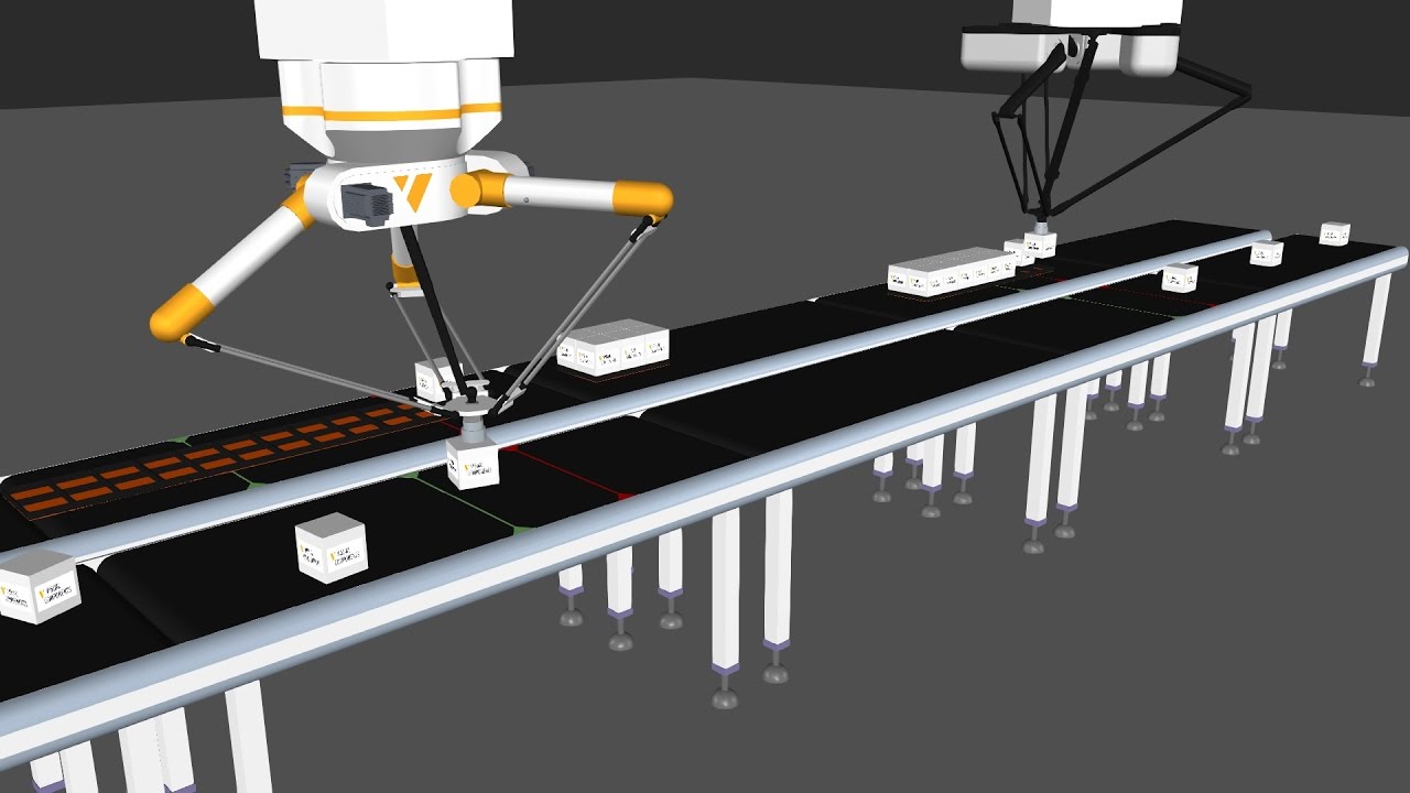 Use A Delta Robot With The Pick And Place Library Visual Components Academy