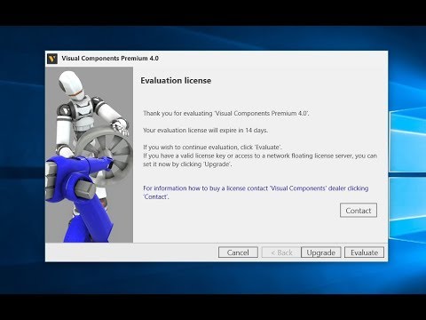 Manually Upgrade an Evaluation License | Visual Components Academy