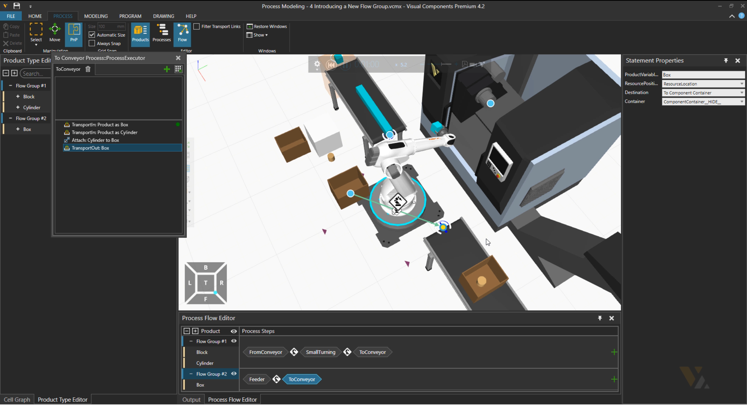 Introducing a New Flow Group | Visual Components Academy