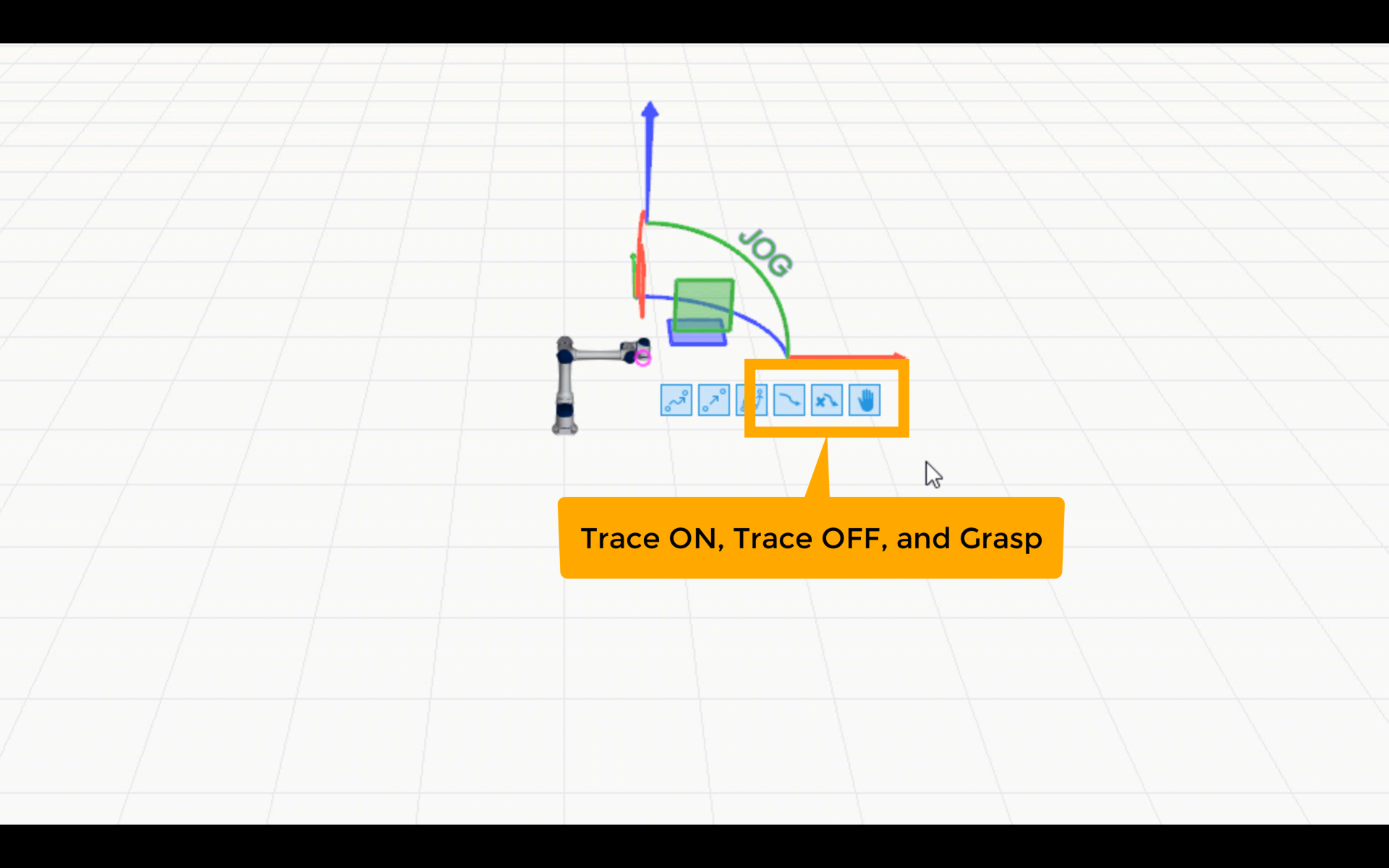 Teach, Trace, and Grasp in Fast Robot Teaching Overlay Menu | Visual Components Academy