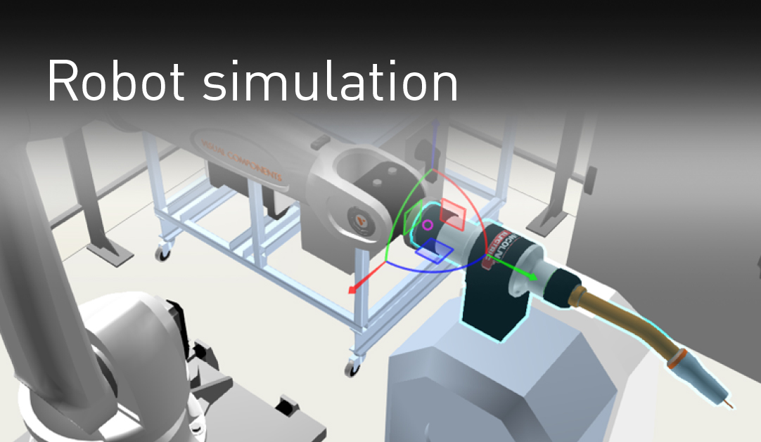 Using Visual Components for Robot Simulation