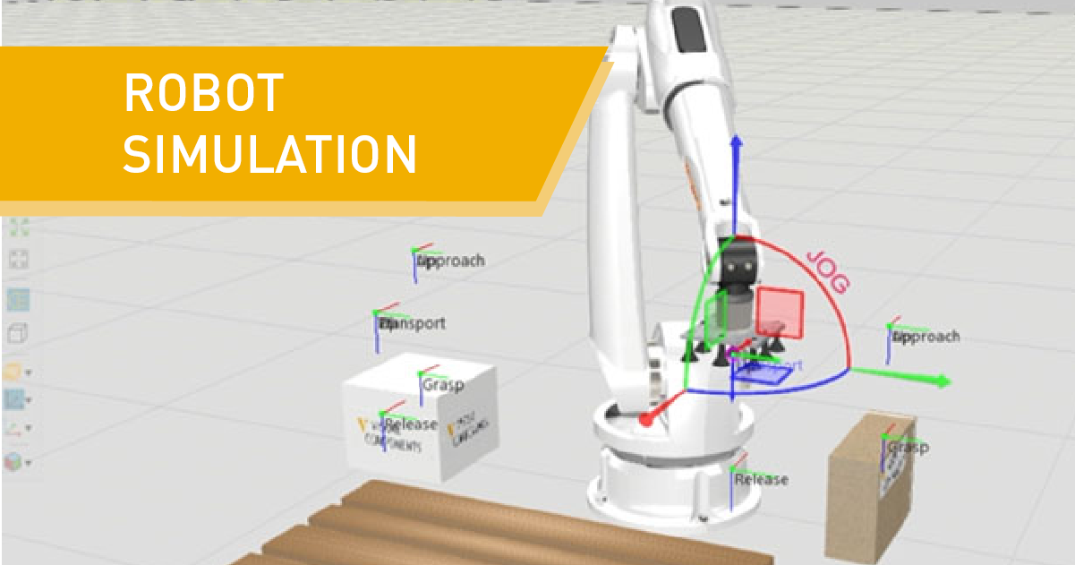 Using Visual Components for Robot Simulation